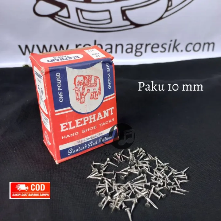 Paku Open Sepatu Cap Gajah Elephant Tacks 10mm untuk Rebana Hadroh | Lazada Indonesia