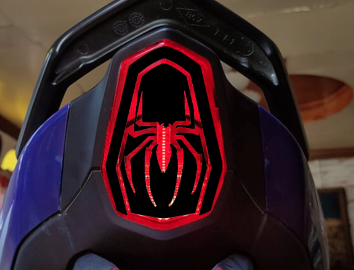 Yamaha Sniper 155 Tail Light Decal Spider Design | Lazada PH