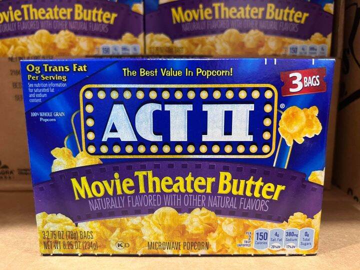Act II Popcorn Butter Lover 3x78g | Lazada PH