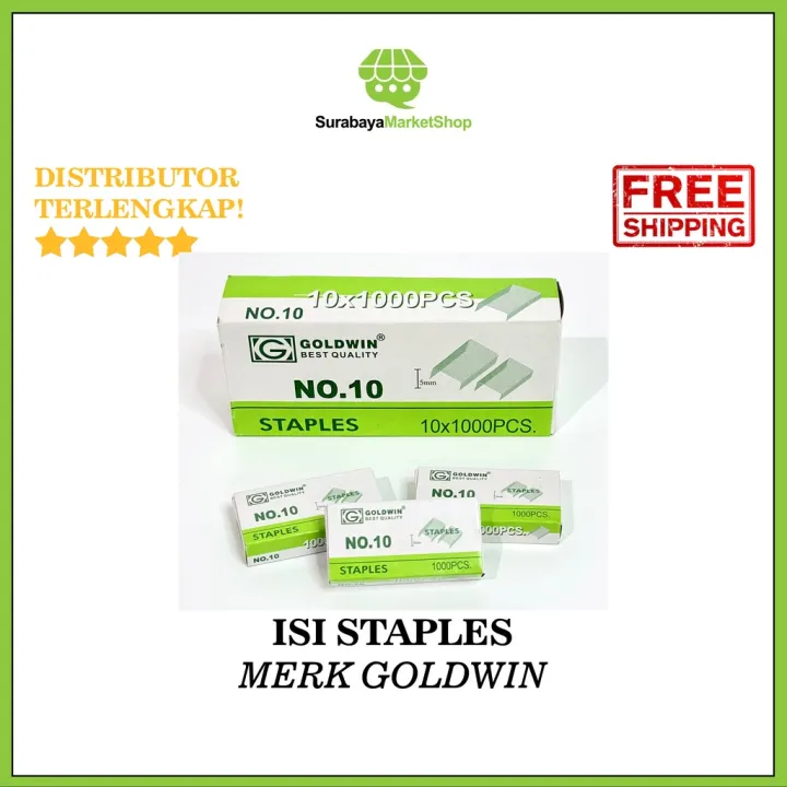 Isi Staples No. 10 Merk Random (Isi 10) - Stapler Refill | Lazada Indonesia