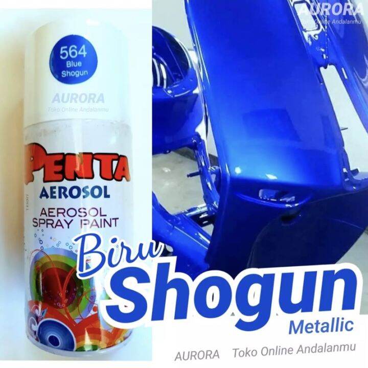 Pilox Penta Aerosol Blue Shogun 564 Biru Metallic Suzuki Sogun 300ml ...