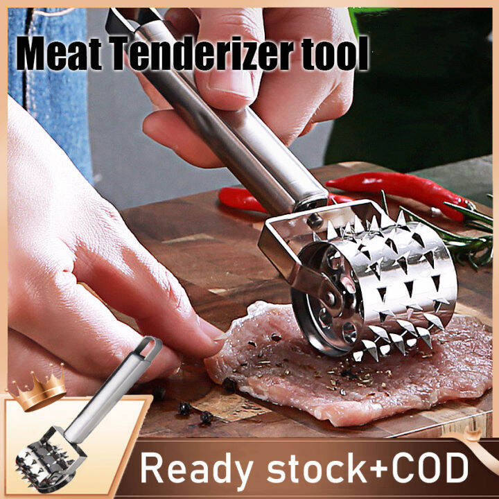 【ready Stock】 Meat Tenderizer Stainless Steel Meat Tenderizer Roller
