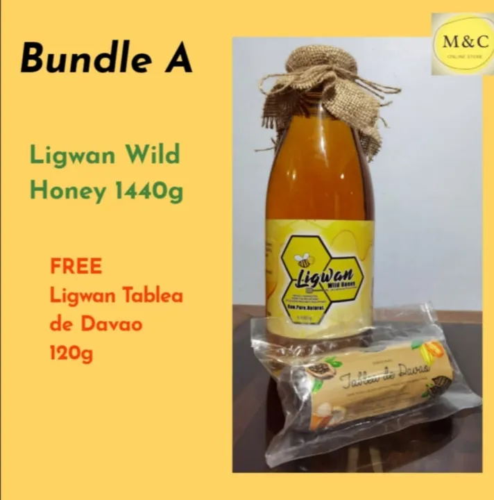 M&C BUNDLE A: Ligwan Raw, Wild and Pure Honey 1440g FREE Ligwan Tablea ...