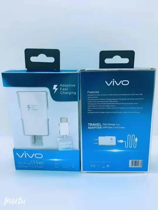VIVO 15W Fast Travel Adaptor with Original type-C USB Cable For V17 PRO ...