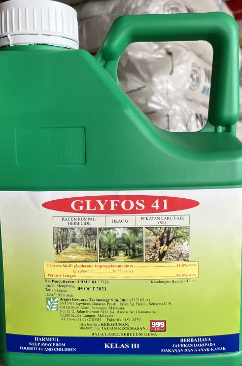 Bright Resources Glyfos 41 4L / racun rumput / lalang & rumput kerbau ...