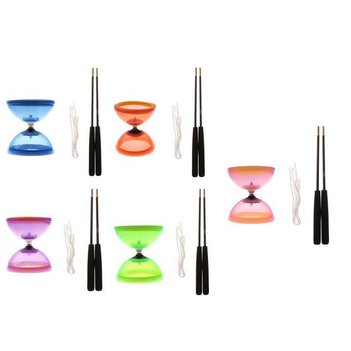 Diabolos Chinese Yoyo 1-Bearing Diabolo Set With Aluminum Sticks And ...