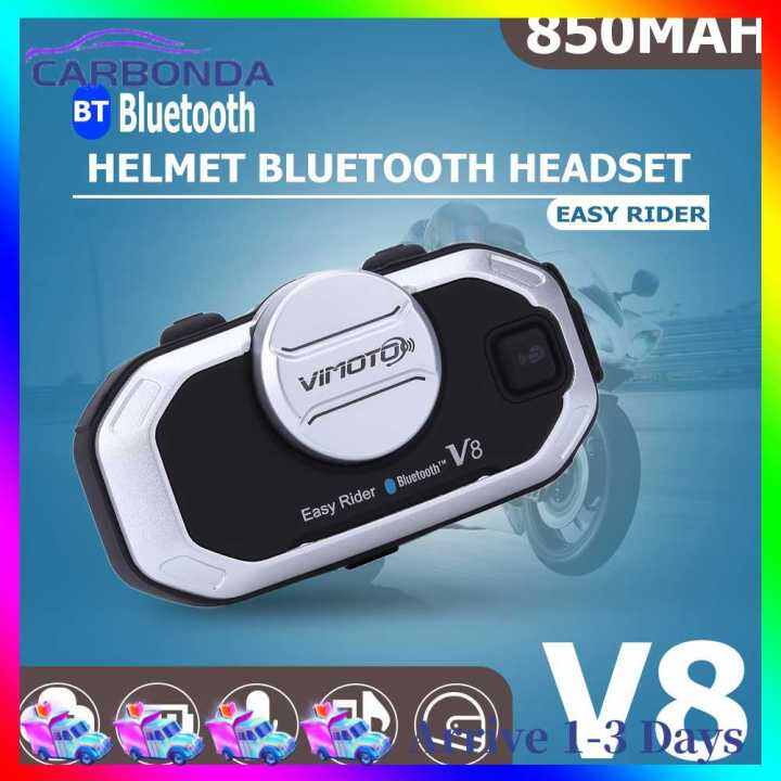 Vimoto V8 Motorcycle Helmet GPS Radios Wireless Bluetooth-compatible ...