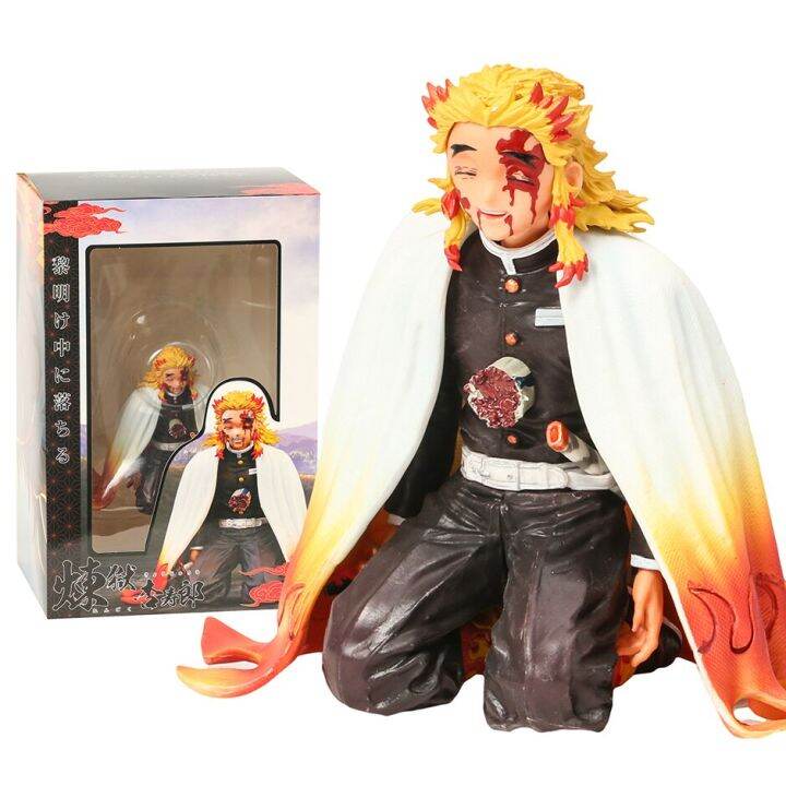 Demon Slayer Kyojuro Rengoku Dying Version Anime Figure PVC Toy Model ...
