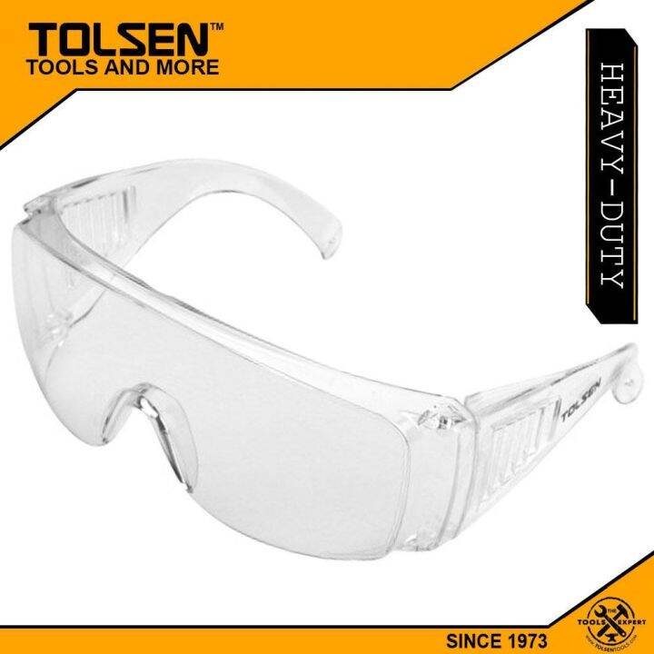 Tolsen Transparent Full View Safety Goggle 45072 | Lazada PH