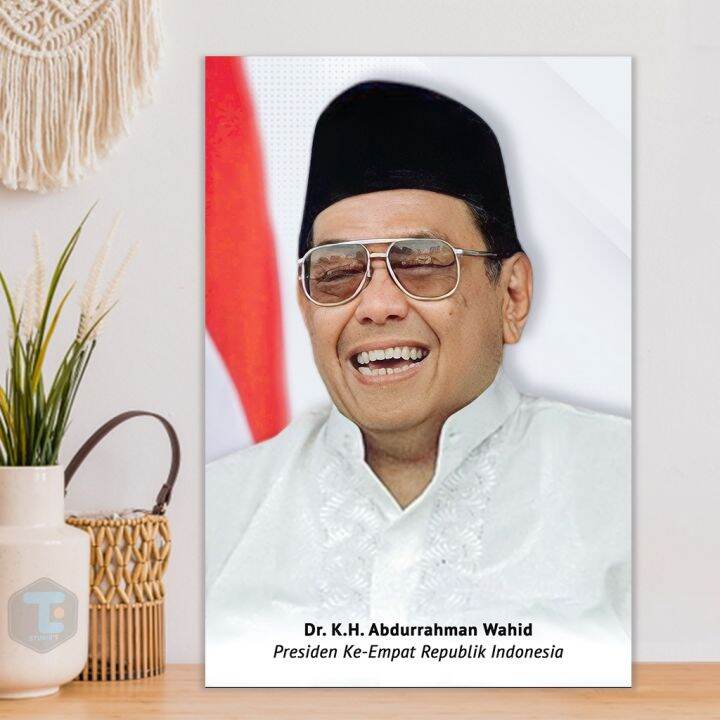 Poster Gus Dur Hiasan Dinding Presiden Keempat Indonesia Abdurrahman ...