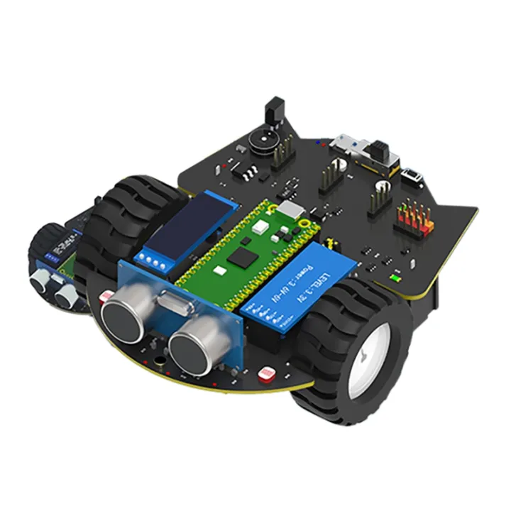 For Raspberry Pi Pico Smart Car Development Board Kit Micropython Programming Robot Sensors