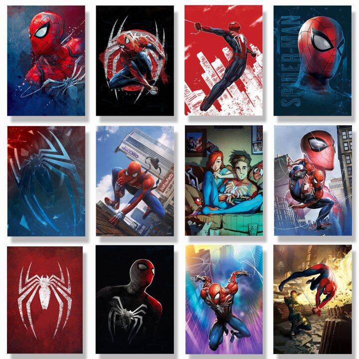 Superhero Spiderman City Hero Picture Game Poster - Home Wall Art Decor