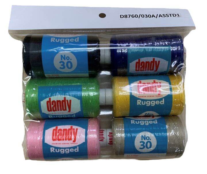 Dandy Rugged Heavy Duty Polyester Sewing Thread Tkt.30 (300 meters ...