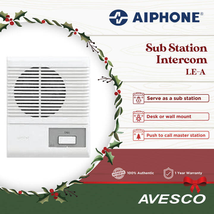 Surface Mount Sub Station Intercom | LE-A | Aiphone | Avesco | Lazada PH