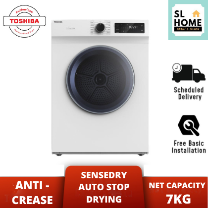 TOSHIBA {TD-H80SEM} 7KG SENSEDRY™ TUMBLE DRYER | Lazada