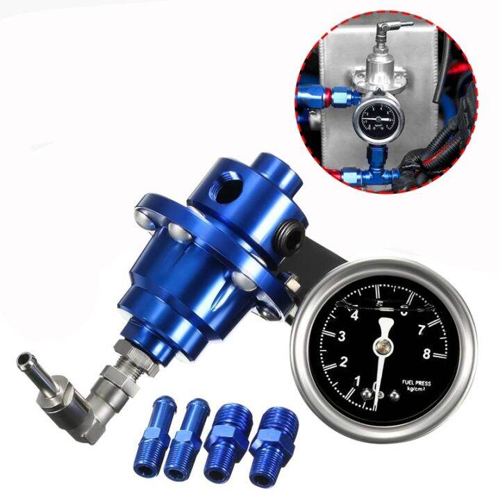 Universal Car Fuel Pressure Regulator Adjustable Pressure Reducer with ...