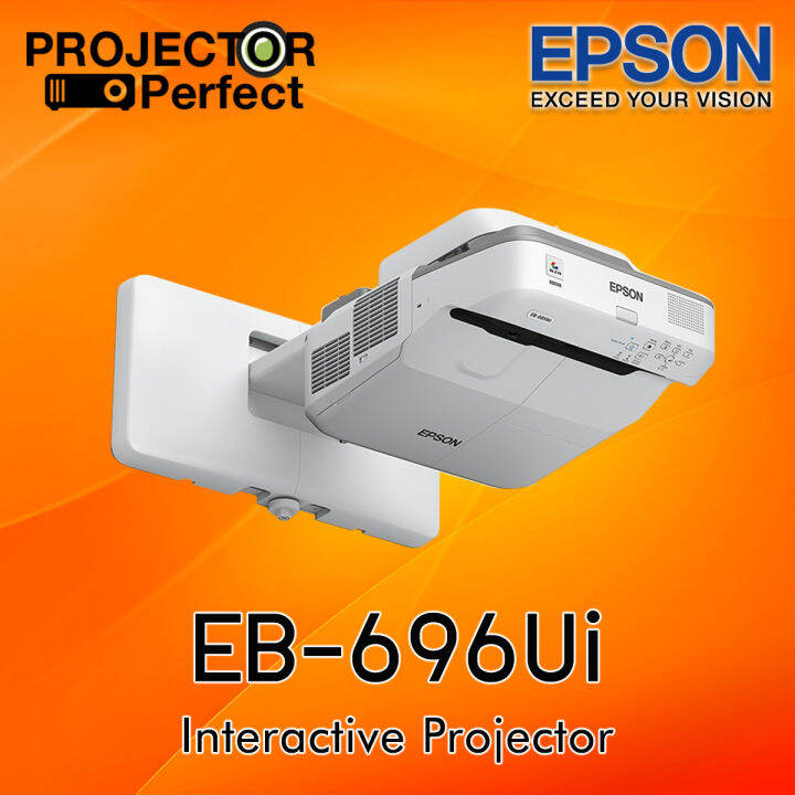 Epson EB-696Ui โปรเจคเตอร์ Ultra-Short Throw Interactive WUXGA 3LCD Projector | Lazada.co.th