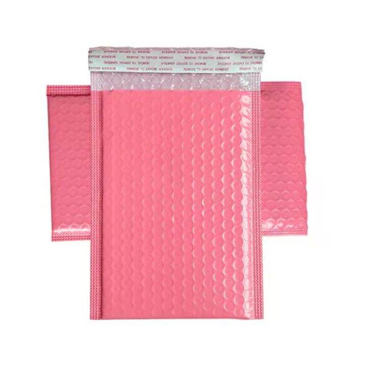 Pink Bubble Wrap Pouch with Sticky Seal Wrap Envelope Type Waterproof ...