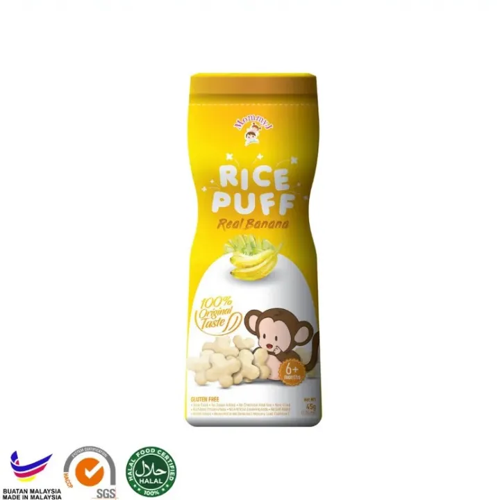 MOMMYJ REAL BANANA PURE RICE PUFFS 45g | Lazada