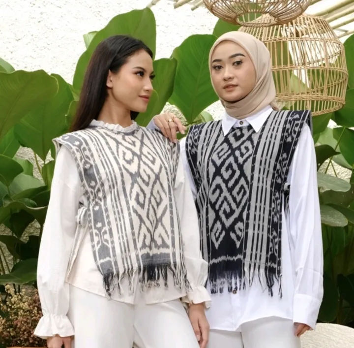 outer wanita / rompi rajut / rompi wanita kekinian 2021 ootd / outer ...