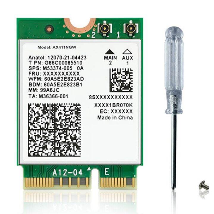 AX411 Wireless Network Card Tri-Band Network Adapter WiFi 6E 5374Mbps ...