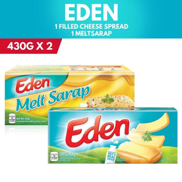 Eden Original Meltsarap Filled Cheese 430g (Set of 2) | Lazada PH