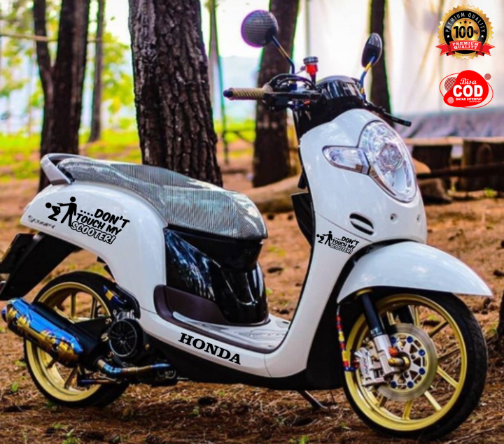 Stiker Scoopy DONT TOUCH MY SCOOPY / Cutting Sticker Scoopy Terbaru ...