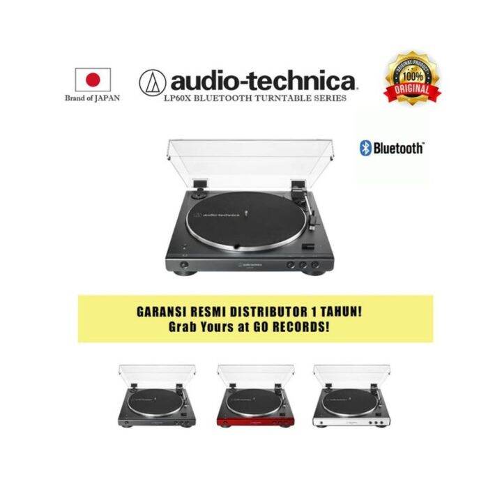 TURNTABLE AUDIO TECHNICA AT-LP60X BT [Pemutar Piringan Hitam / LP60 ...