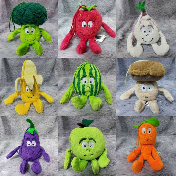 GN 01 - ตุ๊กตาผัก ผลไม้ Goodness Gang Mini ขนาด 6 นิ้ว (15 ซม.) มีสาย ...