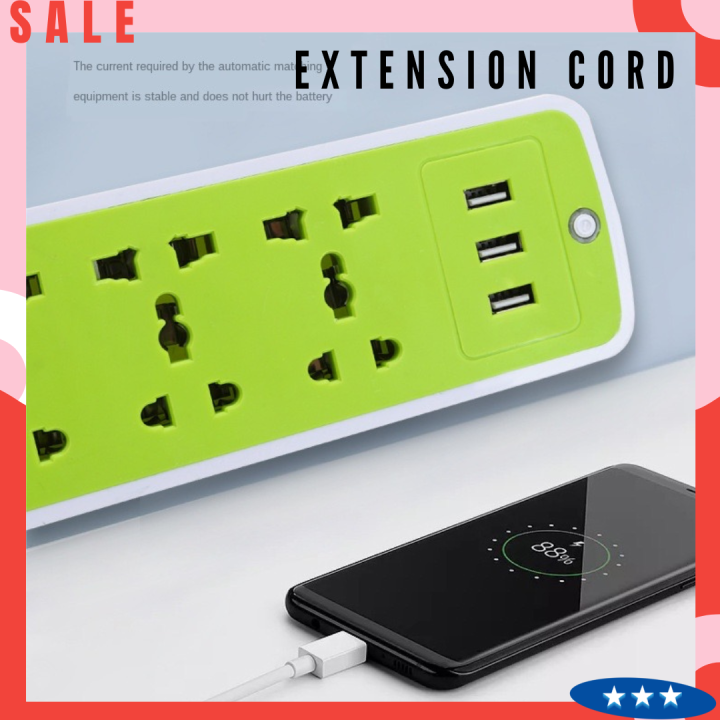 Bucks Extension Socket Extension Cord With Usb Port Strip Holder Socket