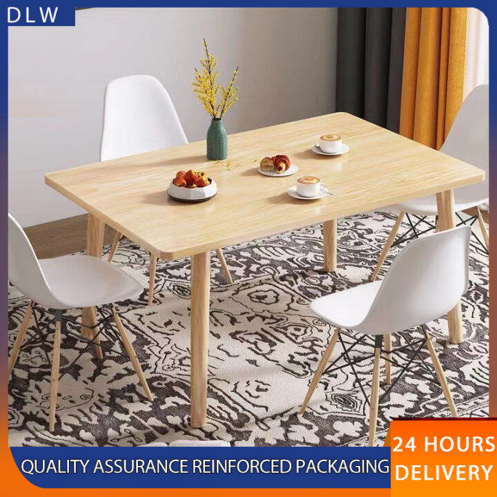 Nordic Dining table Kitchen long table Wooden fashion Office Table ...