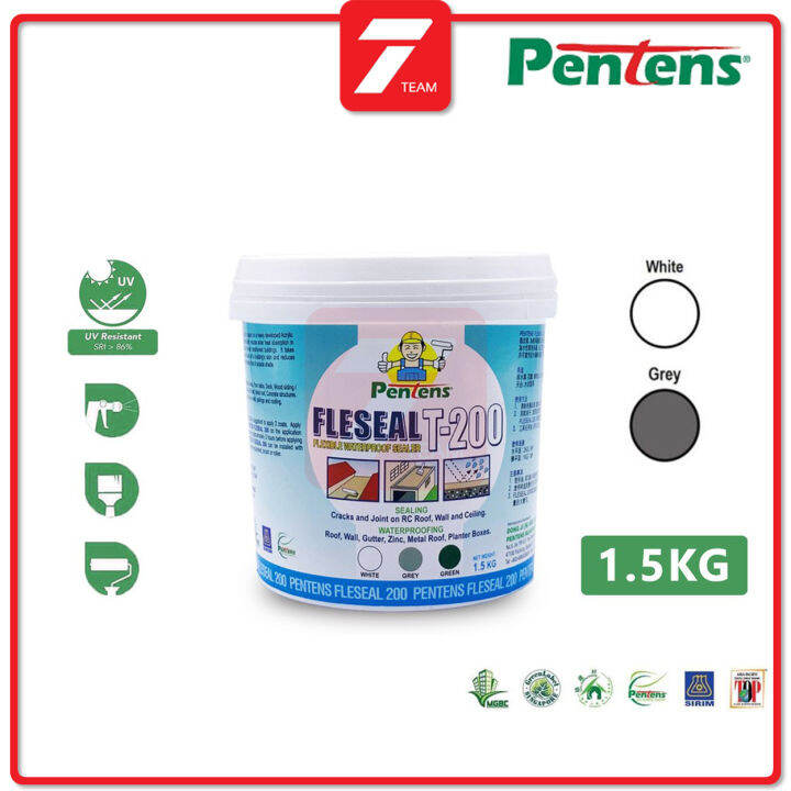 PENTENS FLESEAL T-200 1.5KG WATER PROOFING UV RESISTANT ELASTOMERIC PU ...