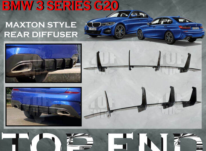 BMW 3 SERIES G20 2020 MAXTON STYLE REAR DIFFUSER (FIT G20 SPORTS CAR ...