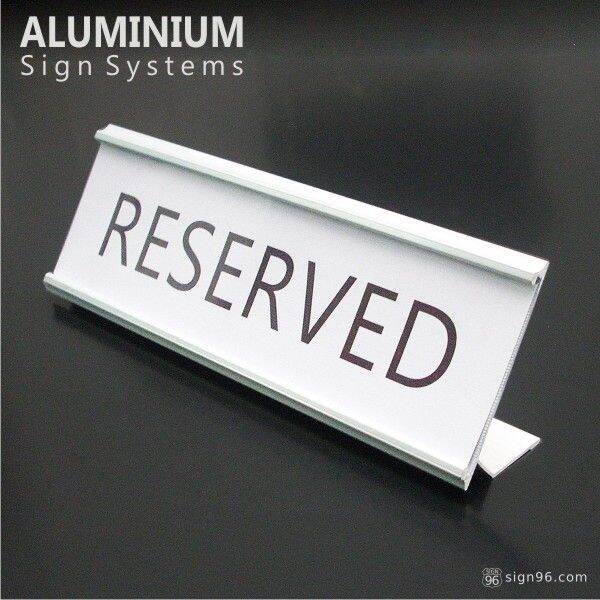 Aluminium Counter Top Reserve Table Sign Changeable Name Plate & Titles ...