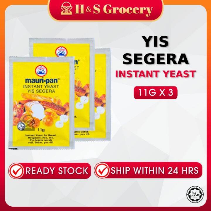 Yis Segera Mauripan / Instant Yeast 酵母 (3 Packets) [READY STOCK] | Lazada