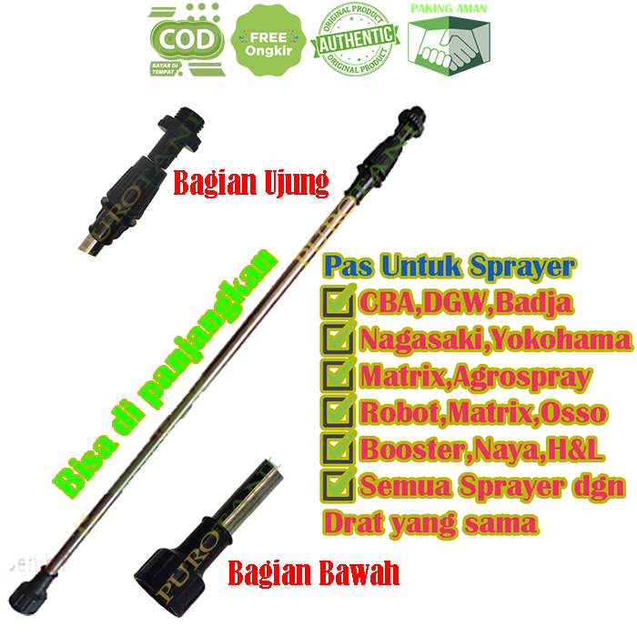 Stik Pipa Sprayer Tangki Semprot Elektrik CBA DGW SAM Nagasaki Miura ...