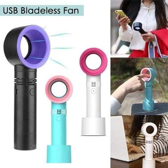 YMS Portable Mini Wingless Fan/ Hohoo USB Chargeable Bladeless Zero9 Mini Fan | Lazada PH