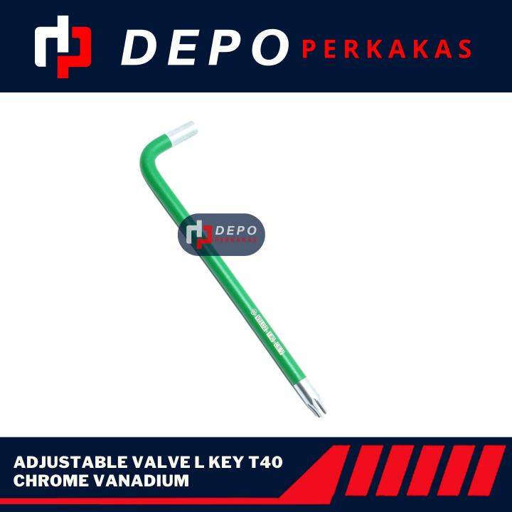 ADJUSTABLE VALVE L KEY T40 BY VELOZ || VELOZ KUNCI L KLEP T40 SATUAN ...