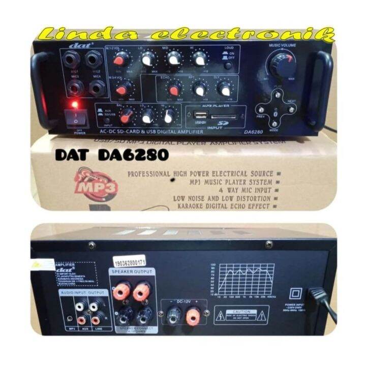 amplifier dat da6280 profesional digital ampli dat da 6280 ORYGINAL ...