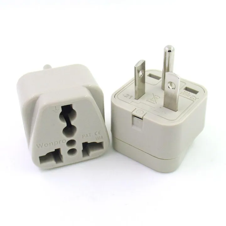 Wonpro US NEMA 6-20P Grounded Power Travel Adapter, Universal Socket ...