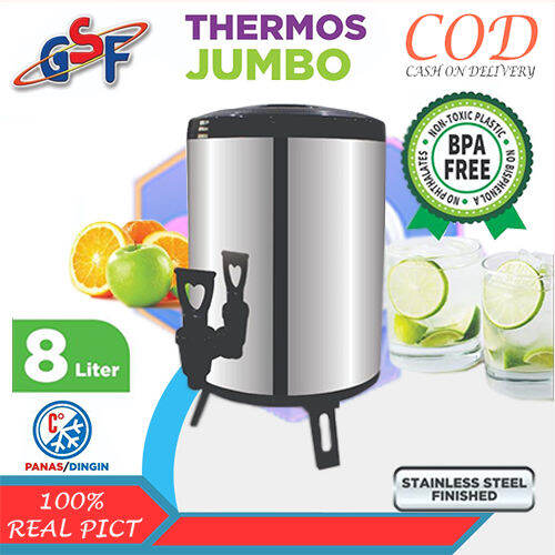 GSF Termos Jumbo 8 Liter G4508 G 4508 Water Jug Bucket Termos | Lazada ...