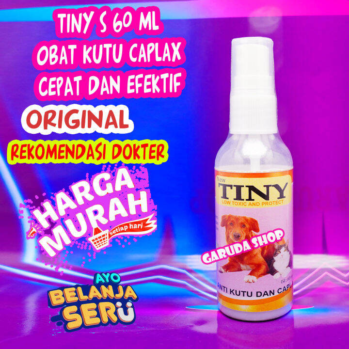 Obat Kutu Kucing Anjing Sempot Caplak Tungau Tiny Spray 60ml OBAT HEWAN ...