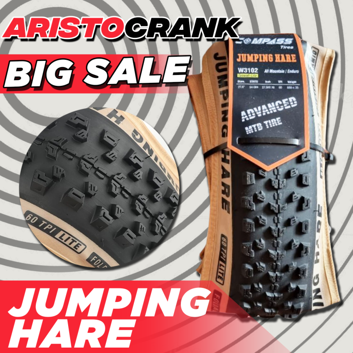 Compass Jumping Hare Folding Tire 29" MTB Gravel Bike Skinwall Tanwall ...