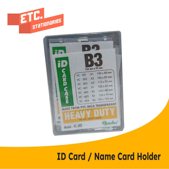 Dataflex ID Card B3 Case Plastik Mika / Name Tag Holder VC-603 | Lazada Indonesia