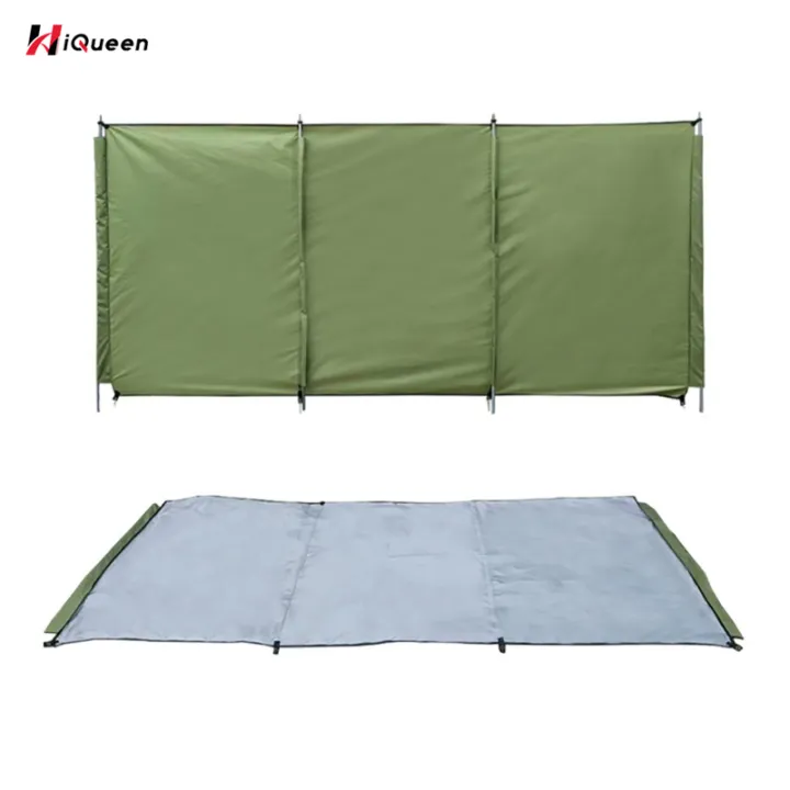 HiQueen กลางแจ้งพับกระจกฟอร์ดผ้าตั้งแคมป์ปิกนิกชายหาดความเป็นส่วนตัว ...