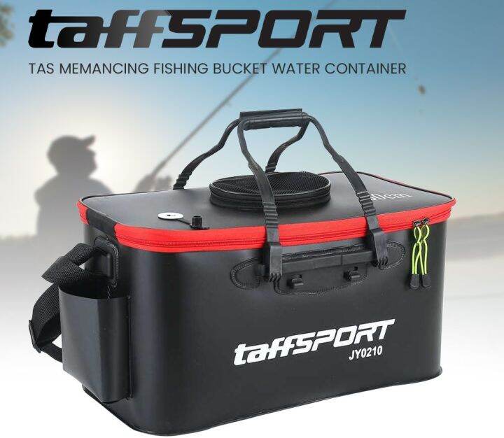 SunBeach Peralatan Mancing Tempat Wadah Ikan Folding Fishing Bucket ...