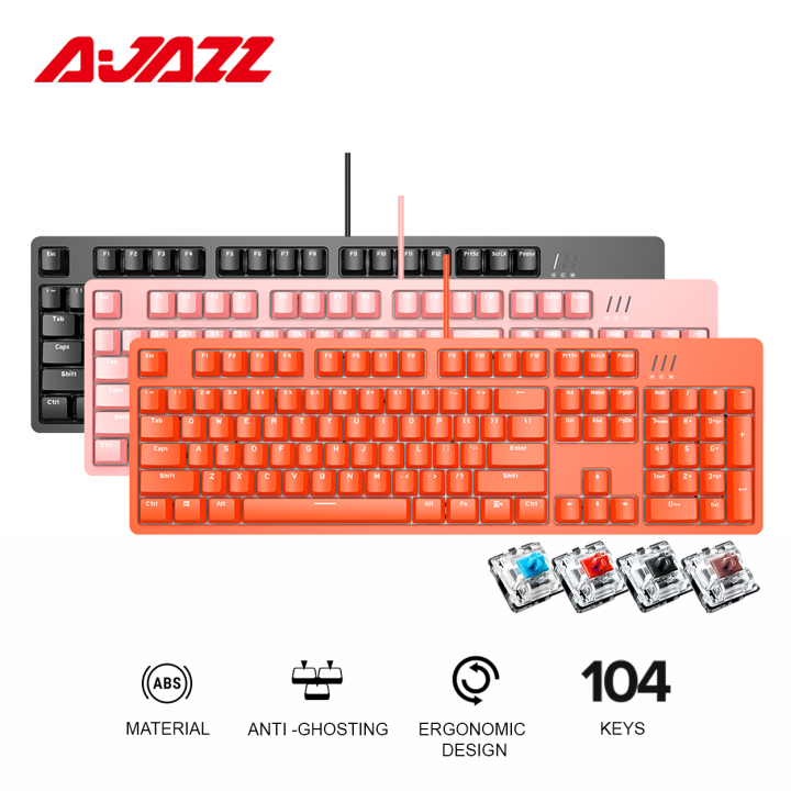 Ajazz Douyu DKM150 104 Keys USB Wired Backlit Anti-ghosting Mechanical ...