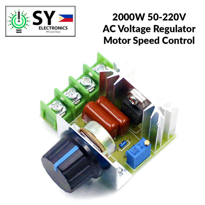 2000W AC 50V-220V AC SCR High Power Supply Electronic Voltage Regulator Module 50V - 220V 25A AC ...