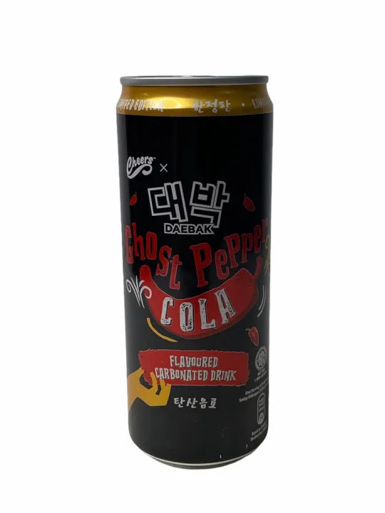 GHOST PEPPER COLA เครื่องดื่มโคล่า เผ็ดผี DAE BAK 325ml 130Kcal BLACK ...