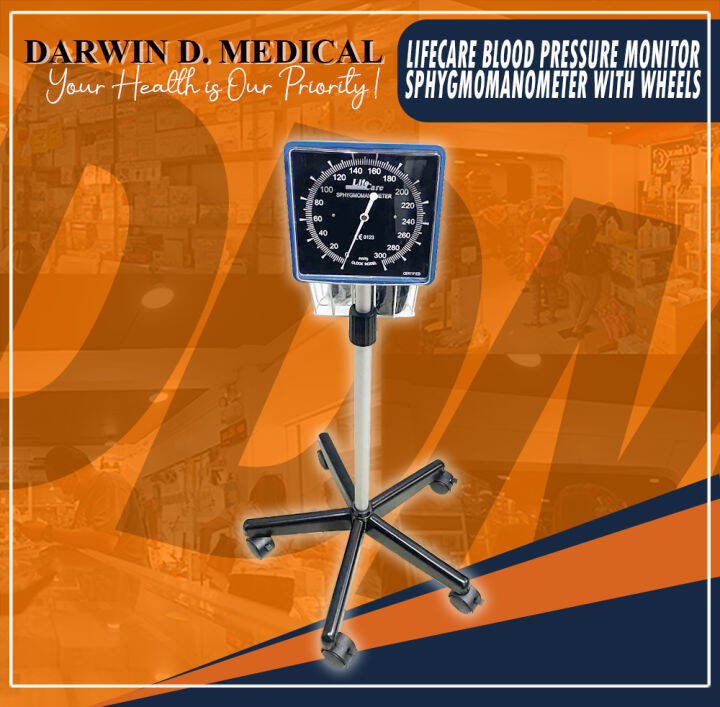 PRO LIFECARE BLOOD PRESSURE MONITOR SPHYGMOMANOMETER WITH WHEELS ...